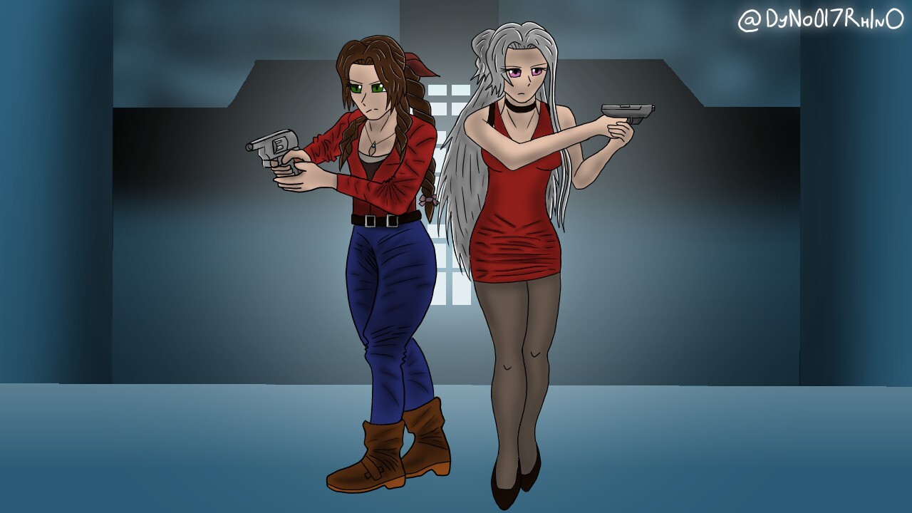 ArtStation - Aerith and Vita in Resident Evil 2 Remake