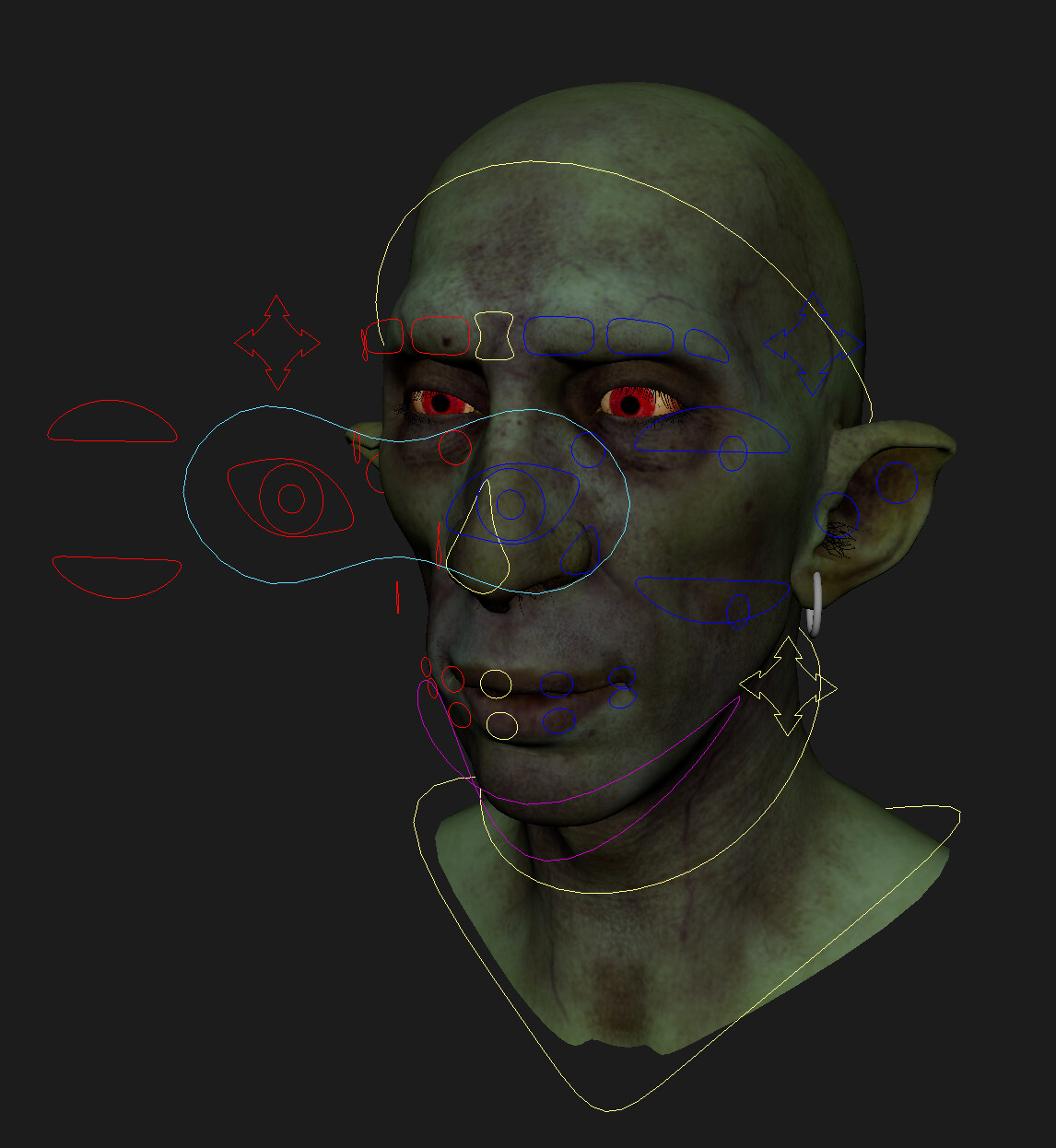 Louise Griffiths - Goblin/Orc Facial Rig