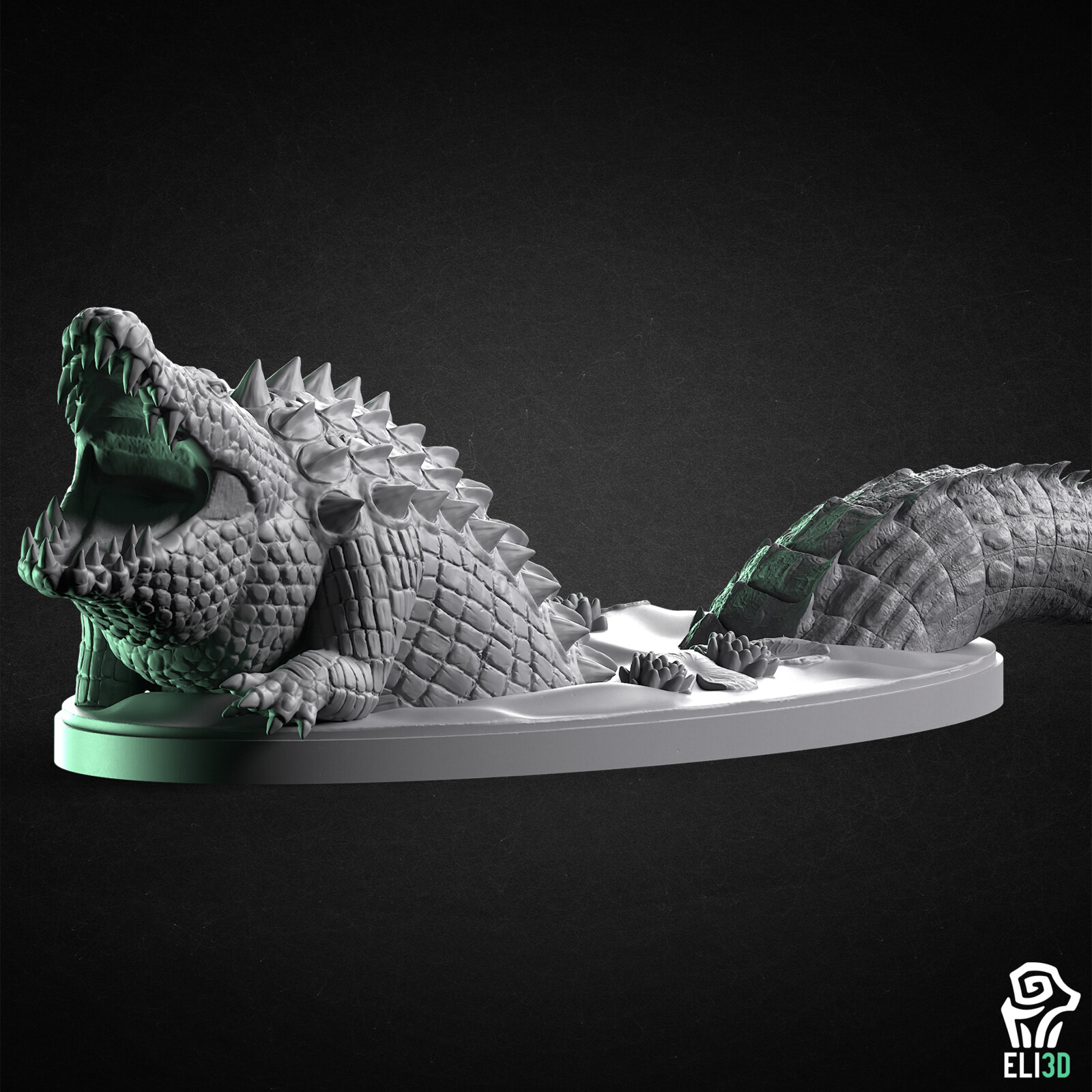 eli3D - Giant Swamp Crocodile