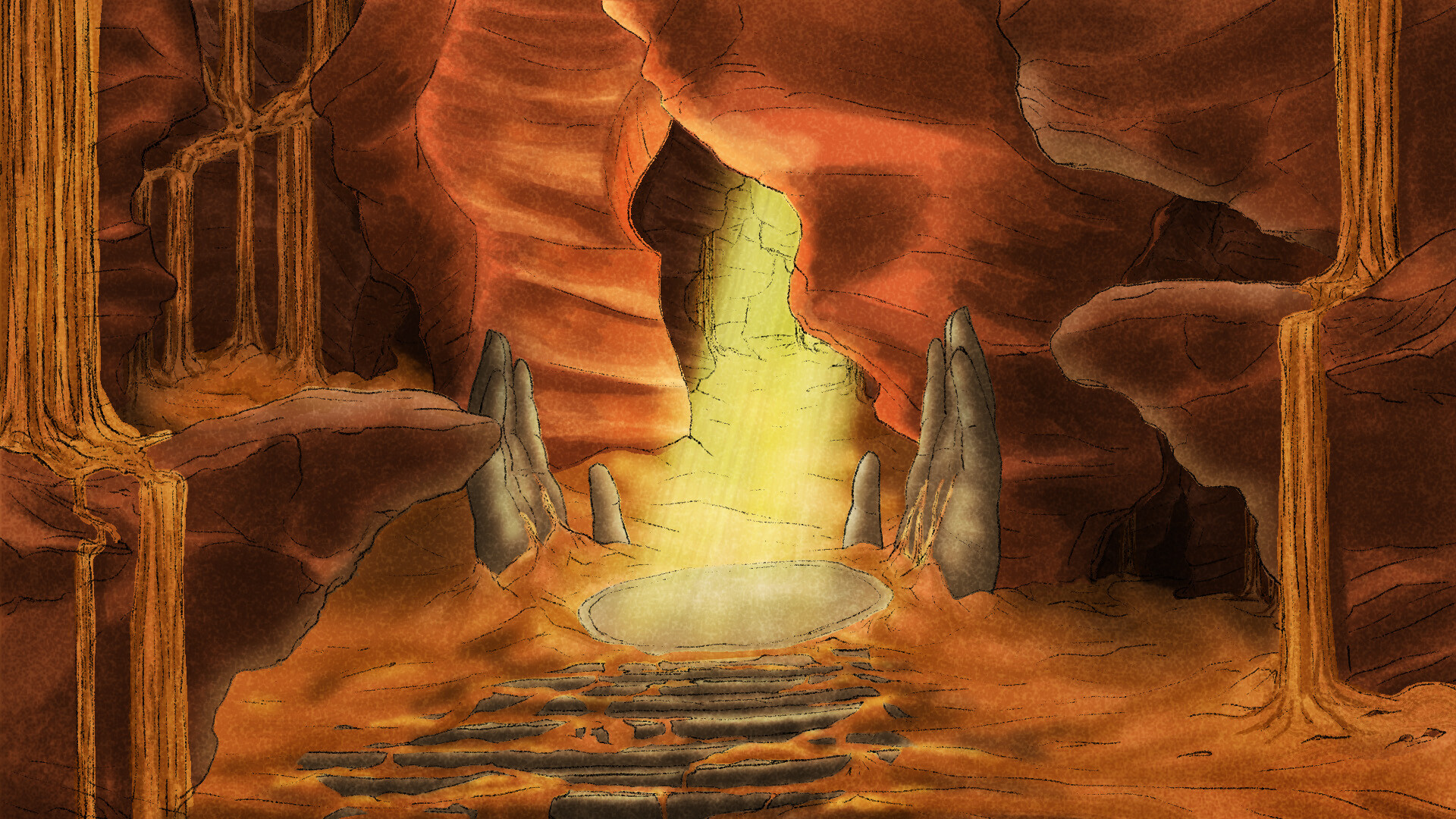 ArtStation - Desert cave
