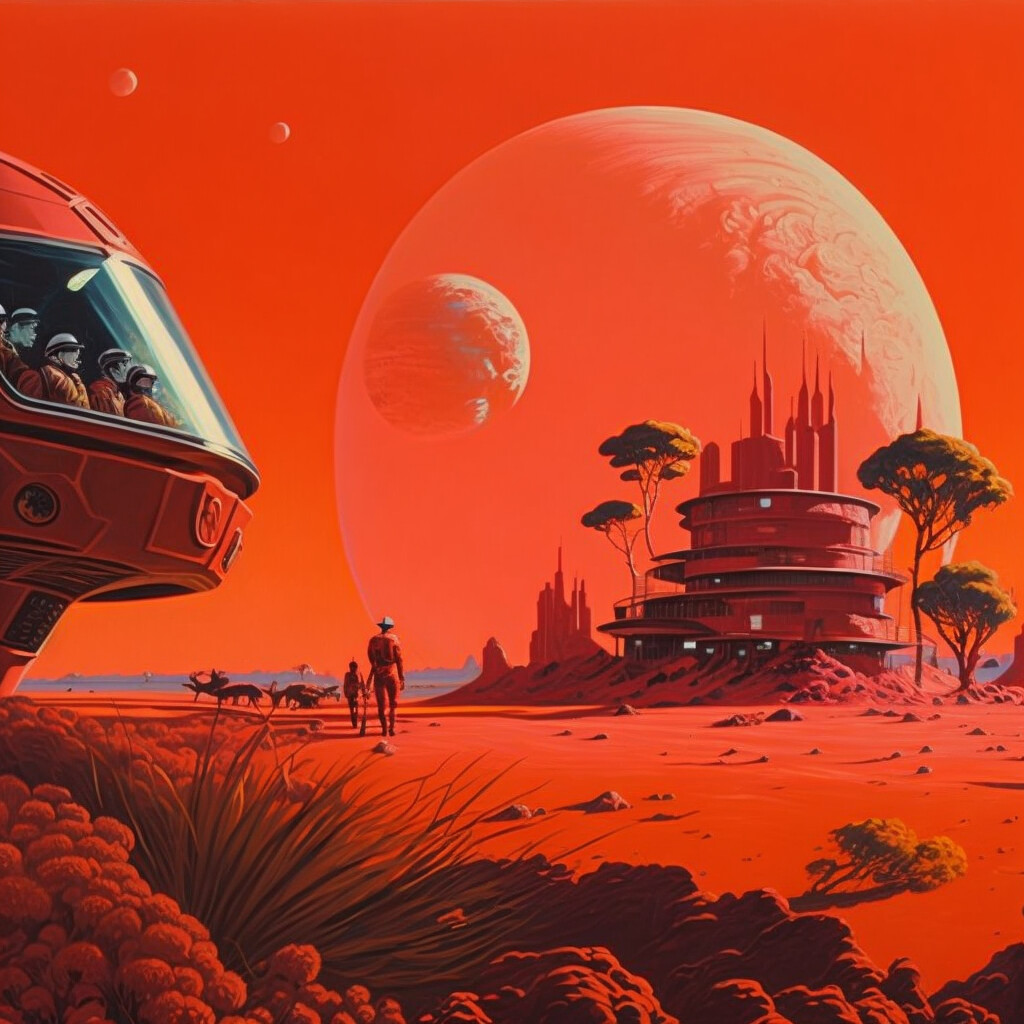 ArtStation - Retrofuturistic landscape art 41