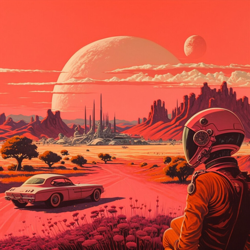 ArtStation - Retrofuturistic landscape art 42