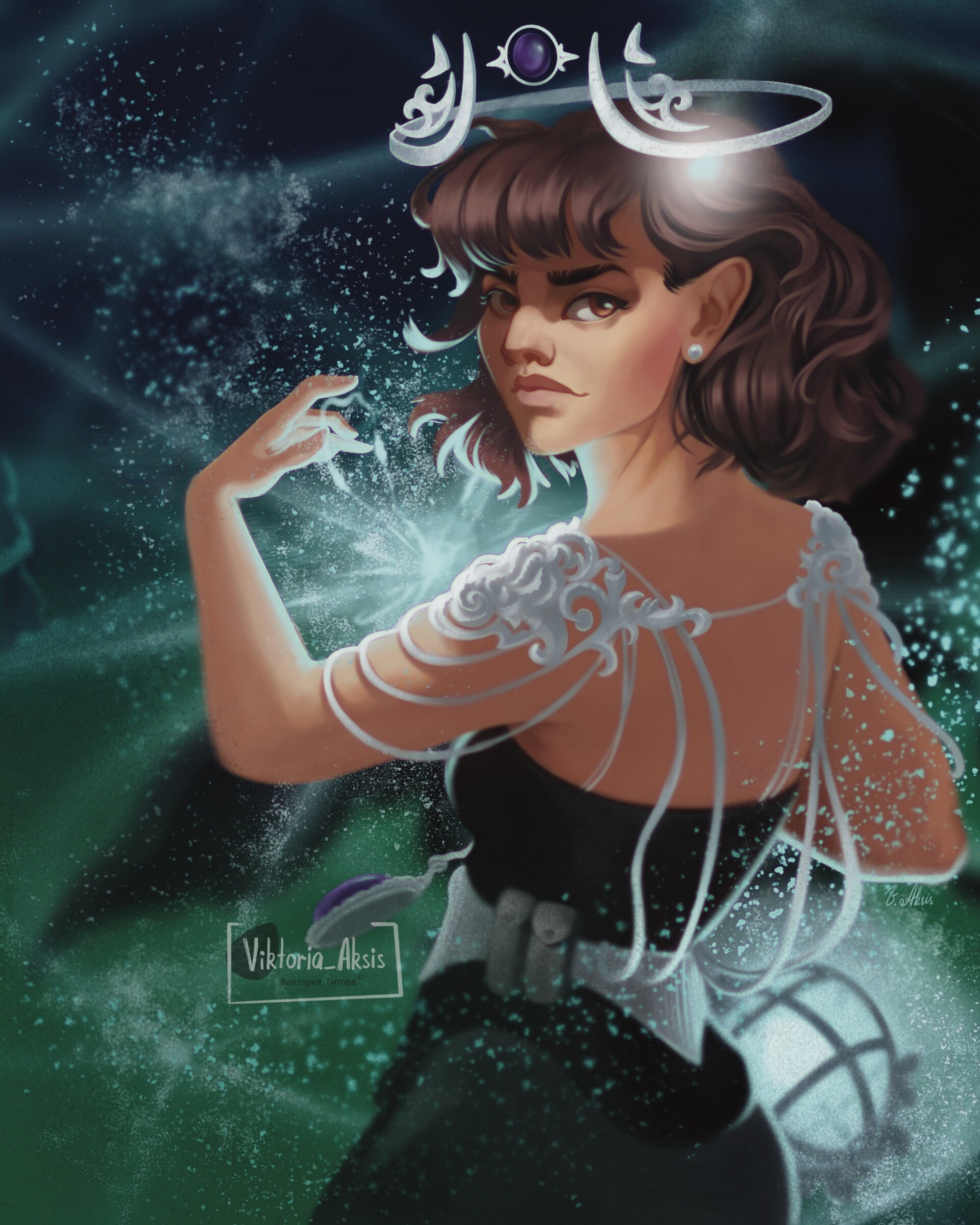 ArtStation - Girl creating magic dome