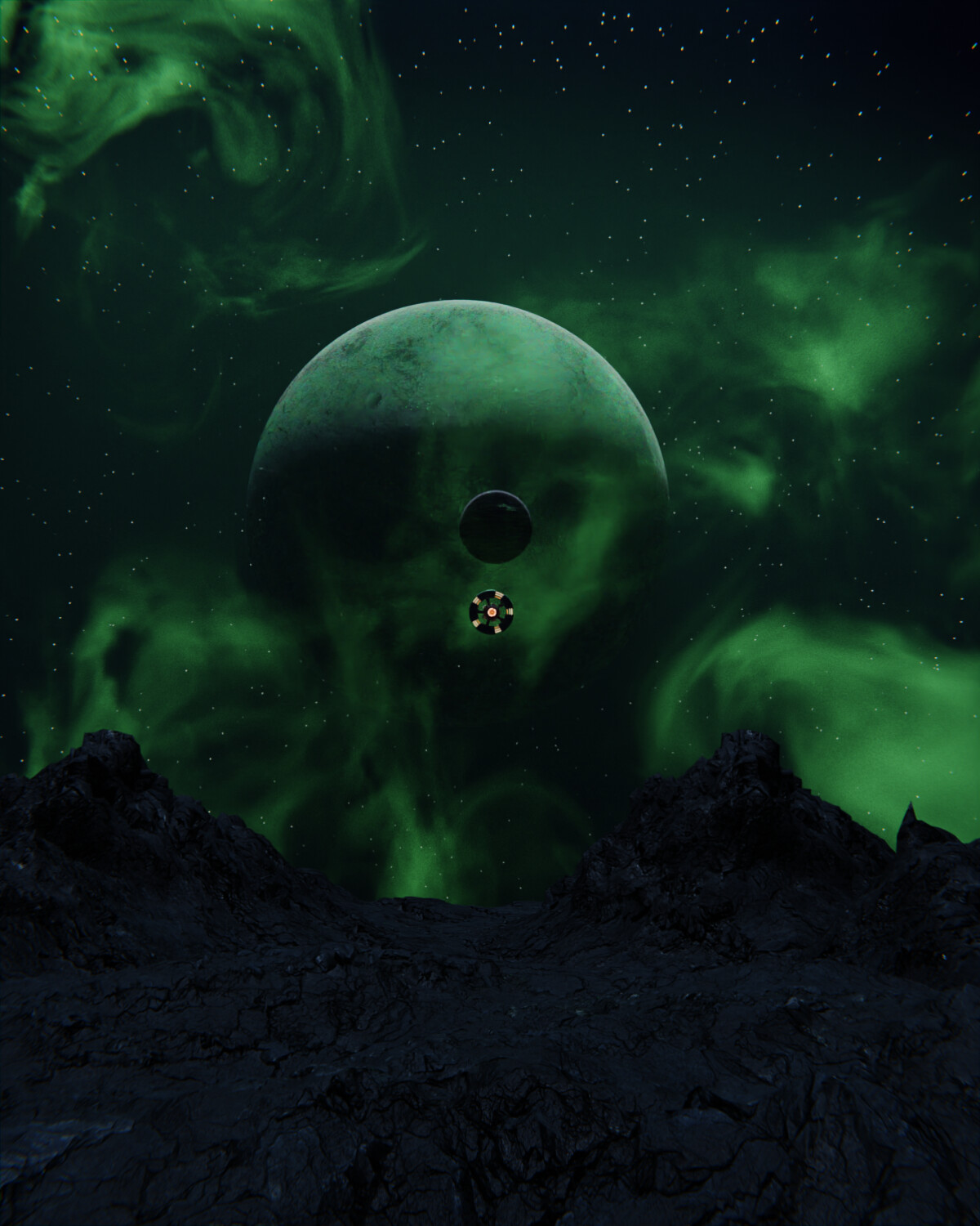 ArtStation - Space View From Planet in Another Galaxy