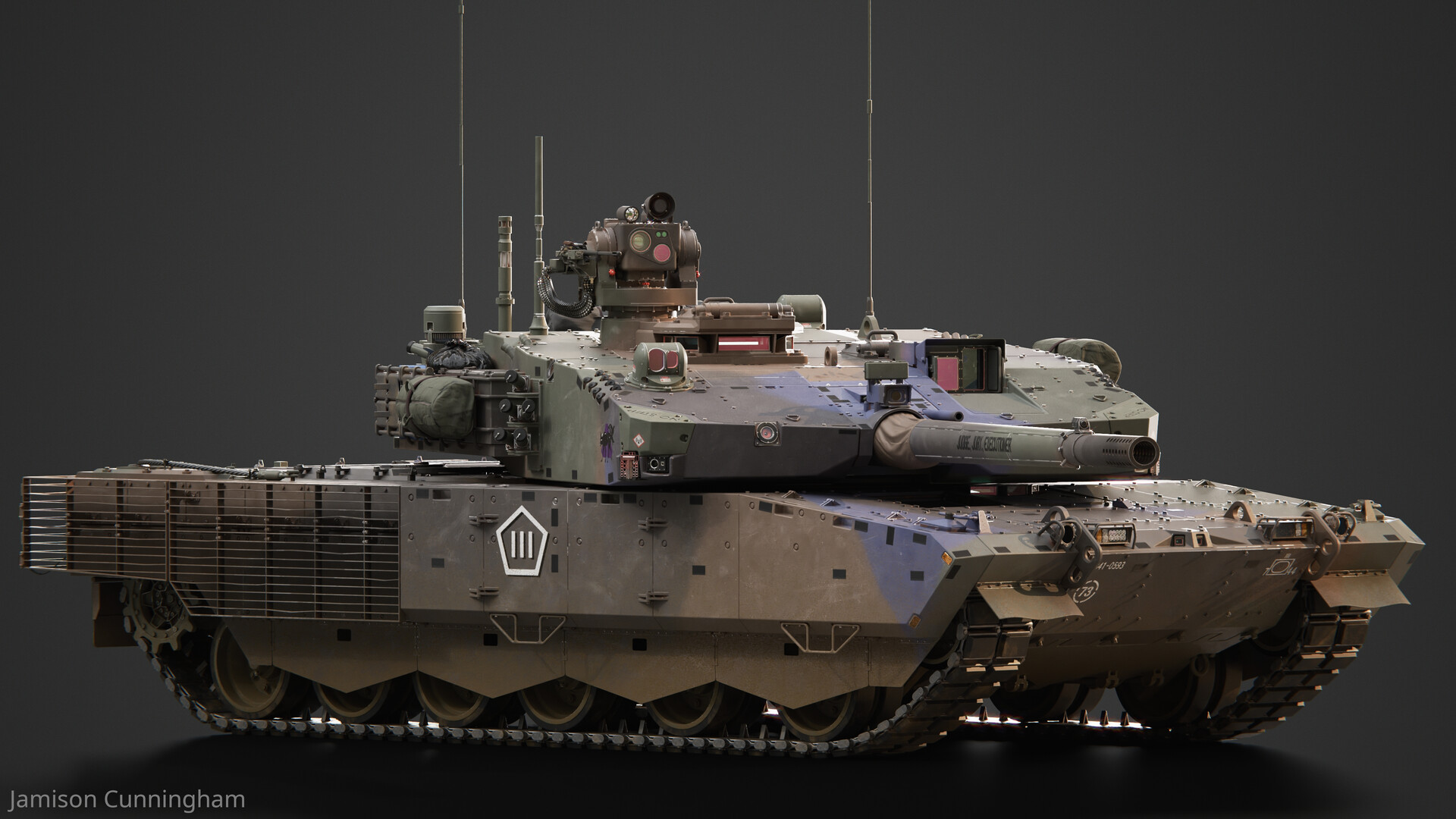 Jamison Cunningham - T22 Cataphract Tank - Studio Renders