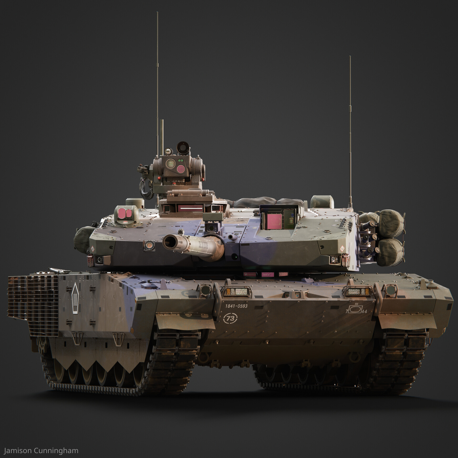 Jamison Cunningham - T22 Cataphract Tank - Studio Renders