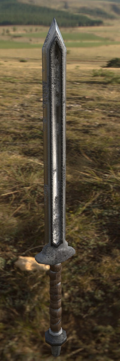 ArtStation - Learning 3D modeling and texturing: Iron sword