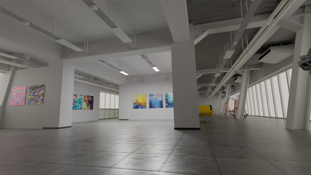 ArtStation - Hall Visualization of Petra University