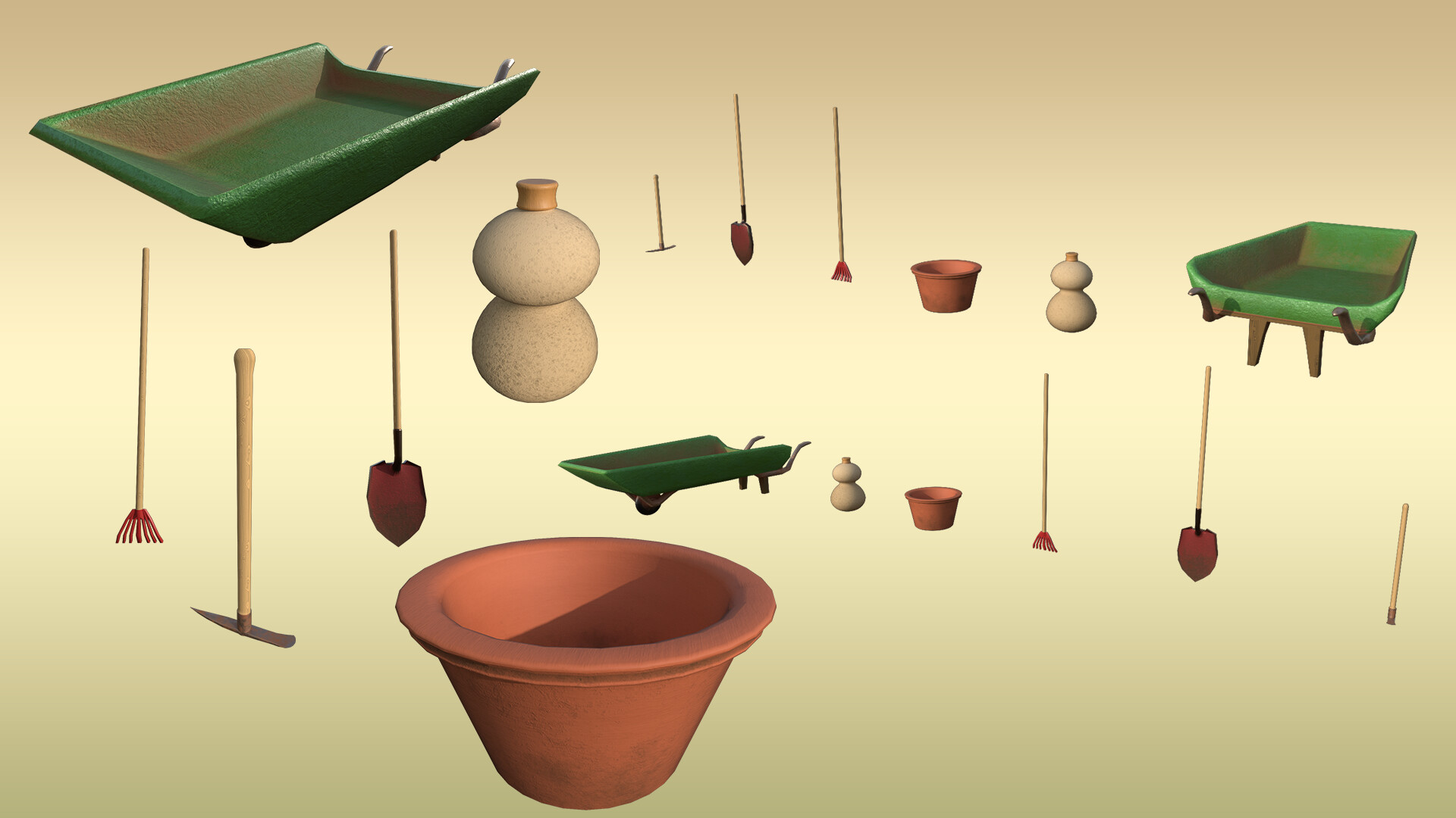 ArtStation - Garden Props