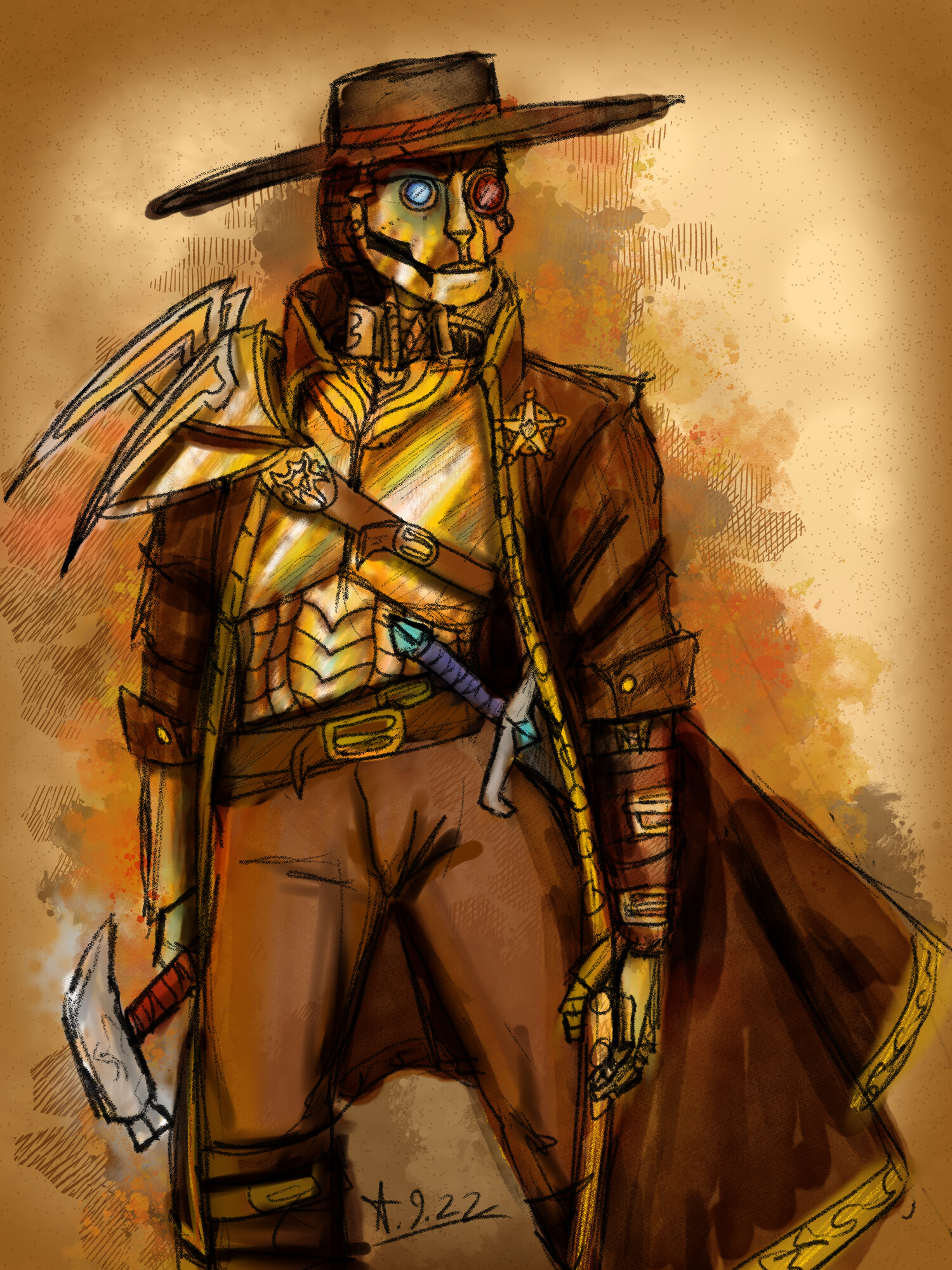 ArtStation - WATT-S0N the Warforged Ranger