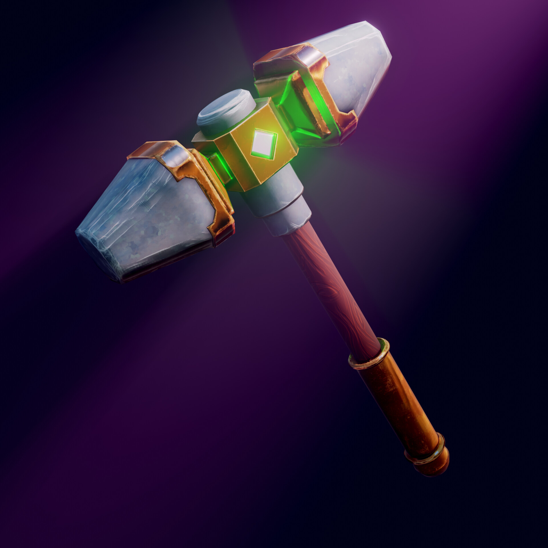 ArtStation - Stylized Hammer Weapon