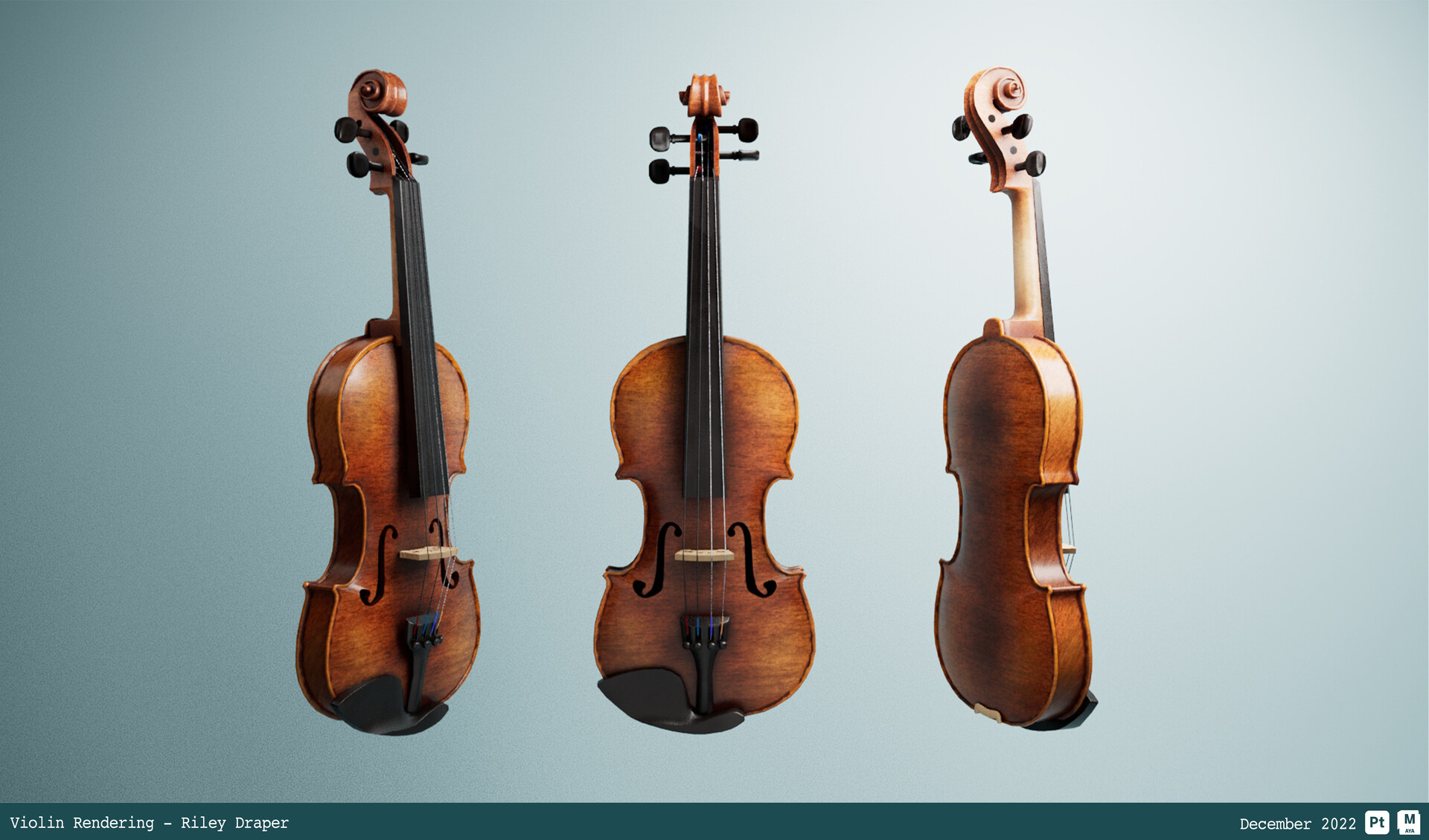 ArtStation - Violin Render