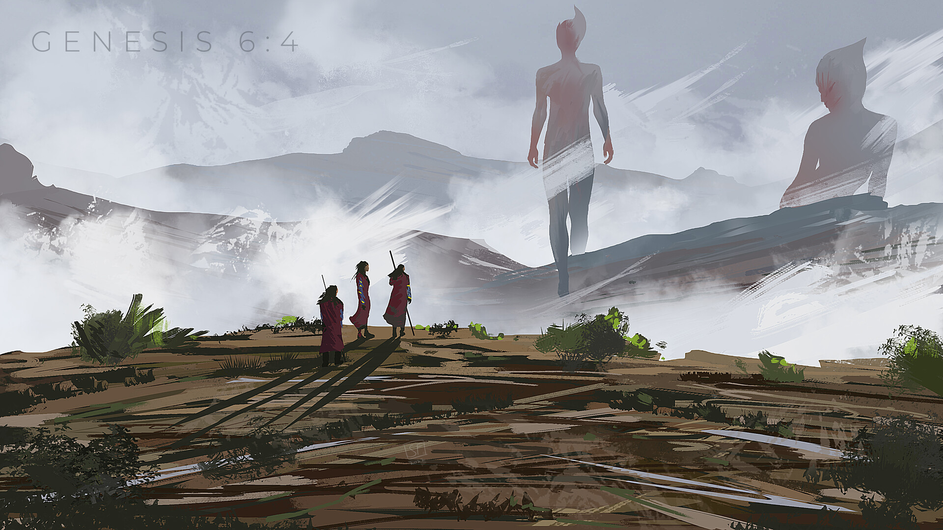 ArtStation - Genesis 6:4 - Nephilim