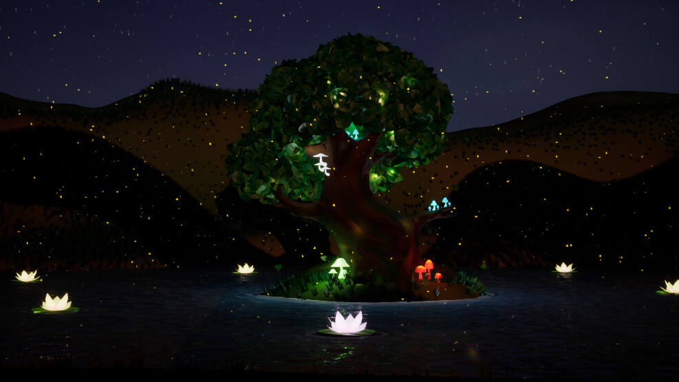 ArtStation - WIP - Mystical Tree Scene