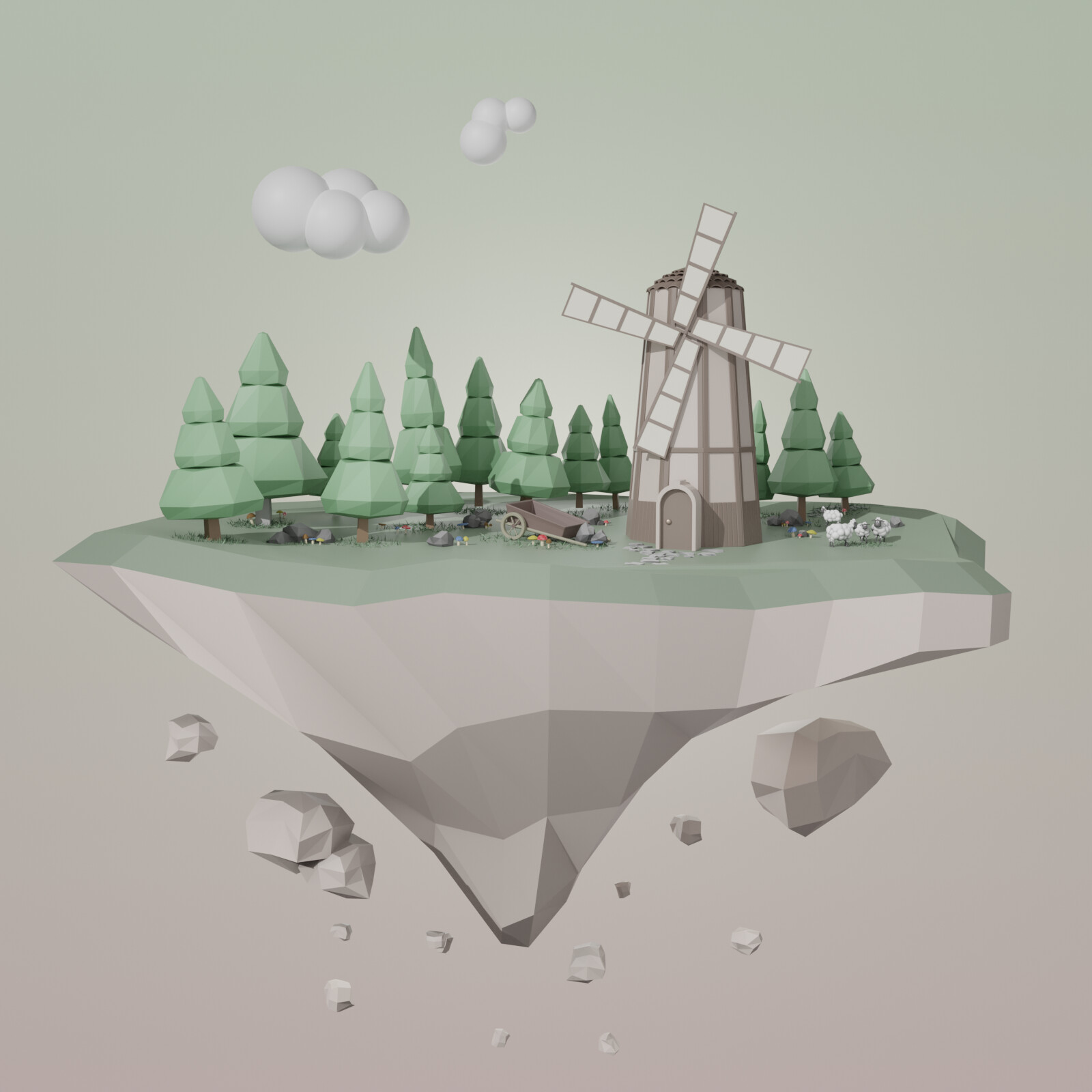 ArtStation - Floating Island