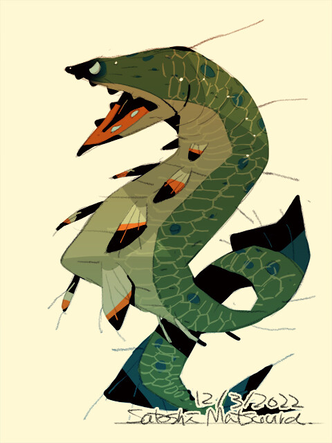 ArtStation - Lake monster