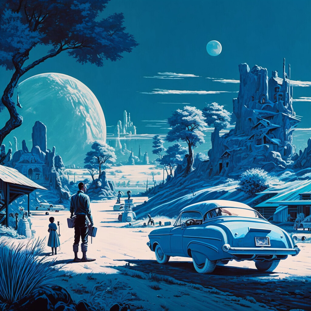 ArtStation - Retrofuturistic landscape art 46