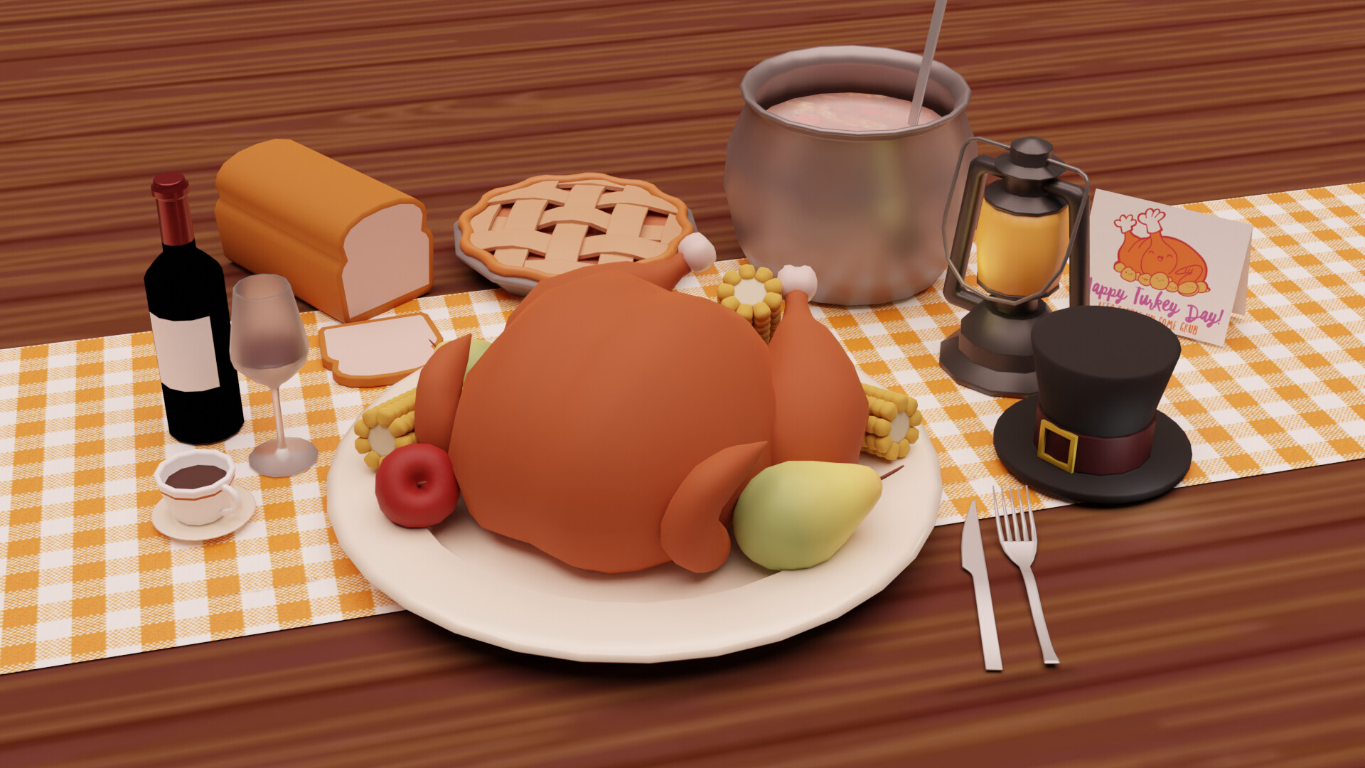 ArtStation - Thanksgiving Dinner
