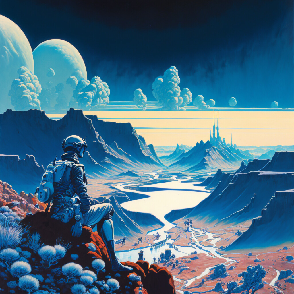 ArtStation - Retrofuturistic landscape art 54