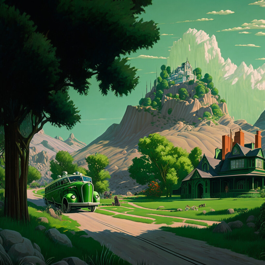 ArtStation - Retrofuturistic landscape art 61