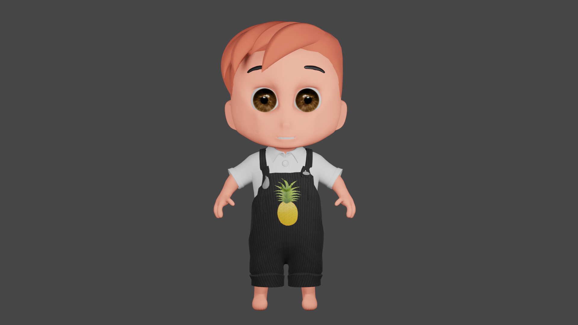 ArtStation - I make this Cute Cartoon kid Character in blender 3.3 For ...