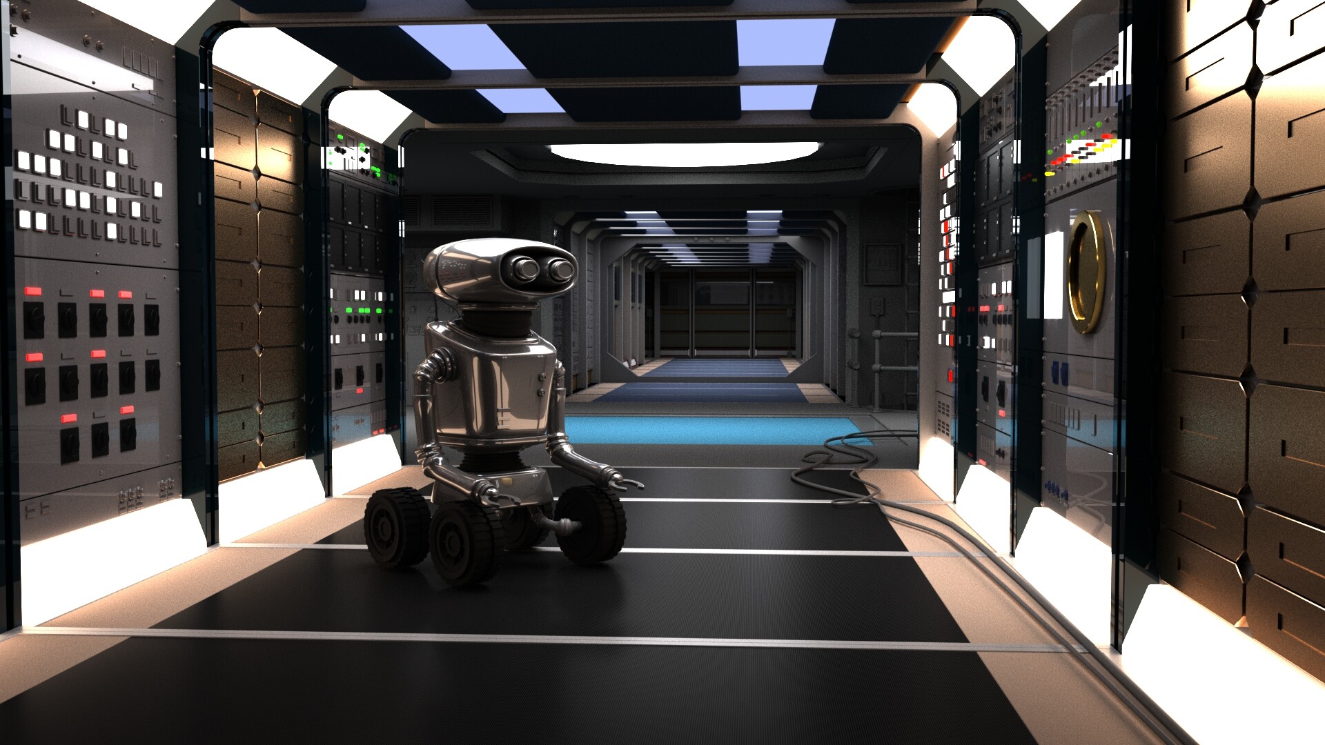 ArtStation - INSIDE THE SPACESHIP render