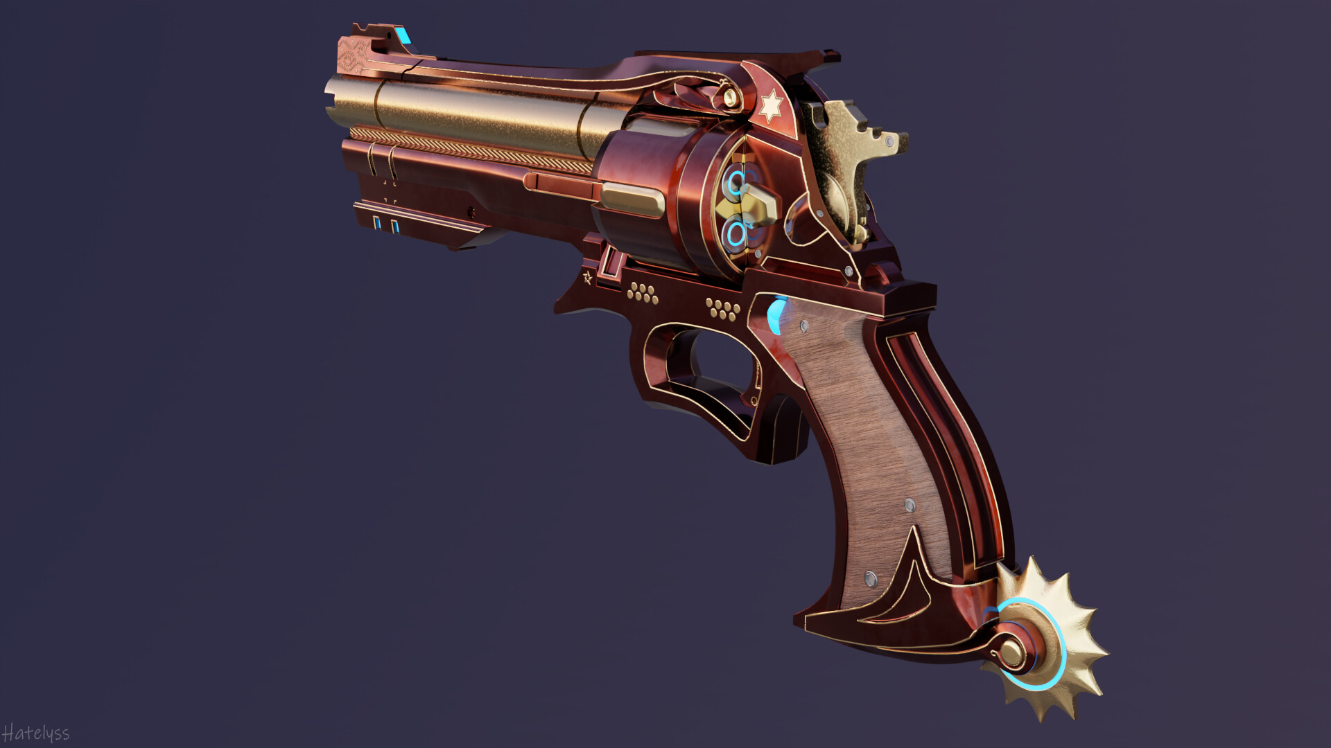 ArtStation - McCree's Revolver Fan Art