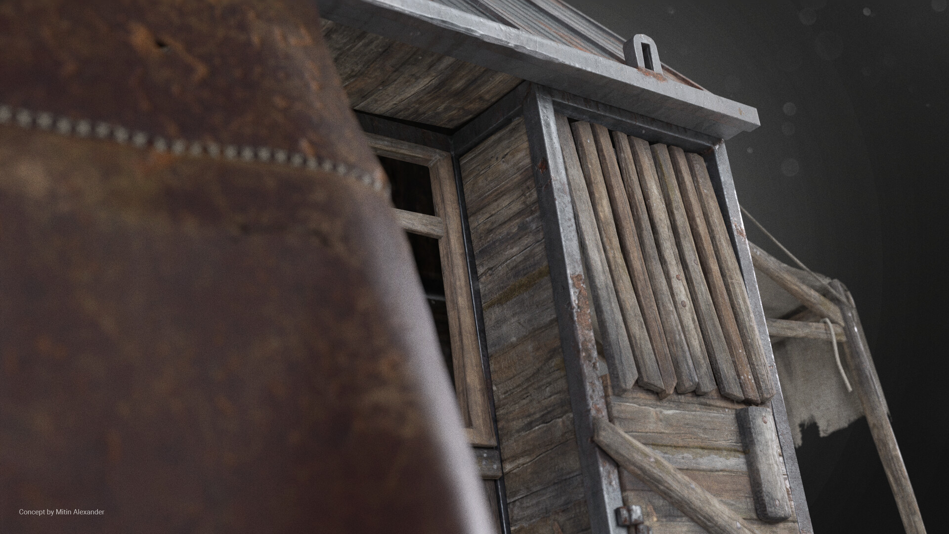 ArtStation - Wooden Barn Asset