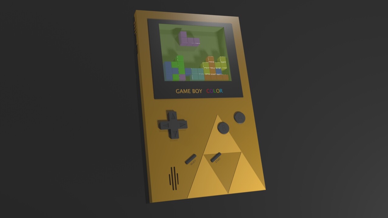 ArtStation - Gameboy Color - The Legend of Zelda
