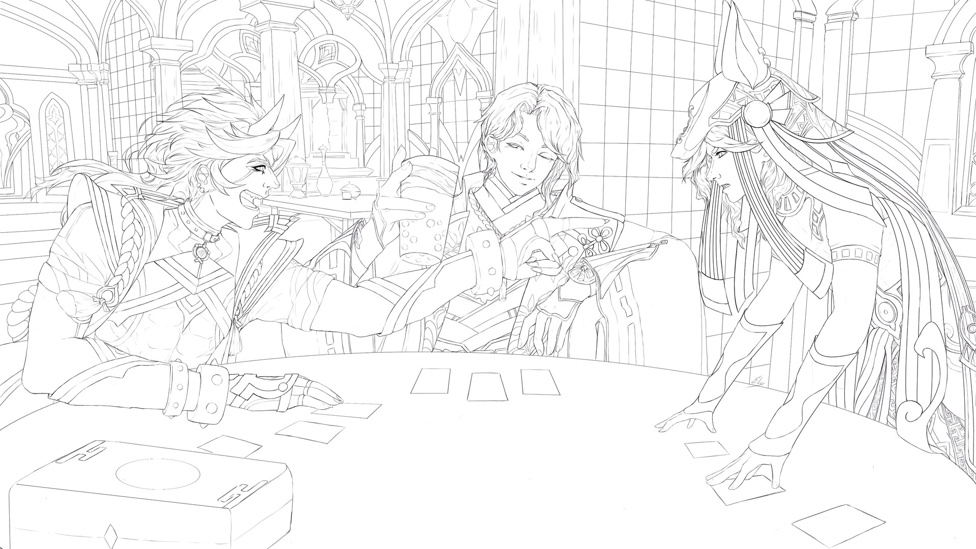 ArtStation - The Great Battle of Genius Invocation TCG