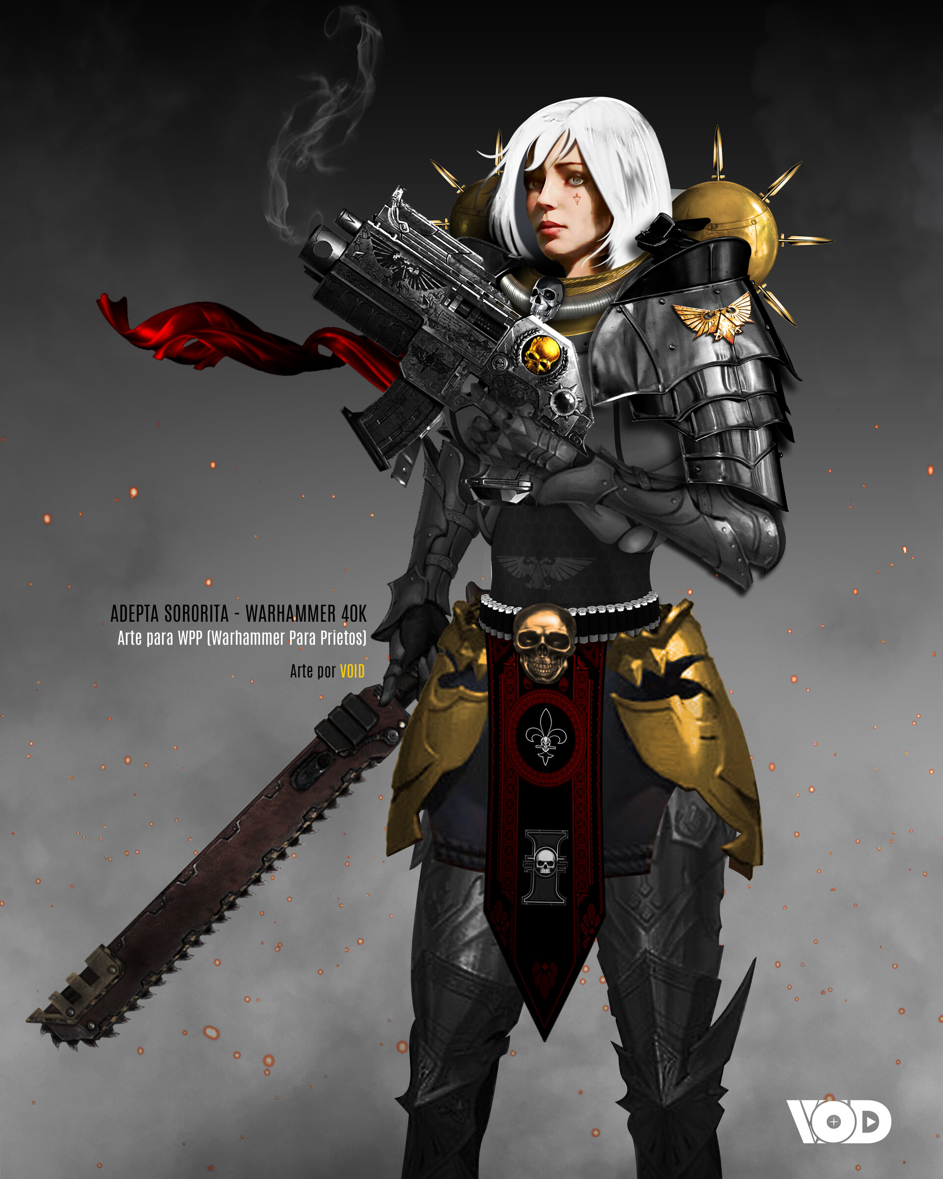 Artstation Battle Sister Warhammer 40k