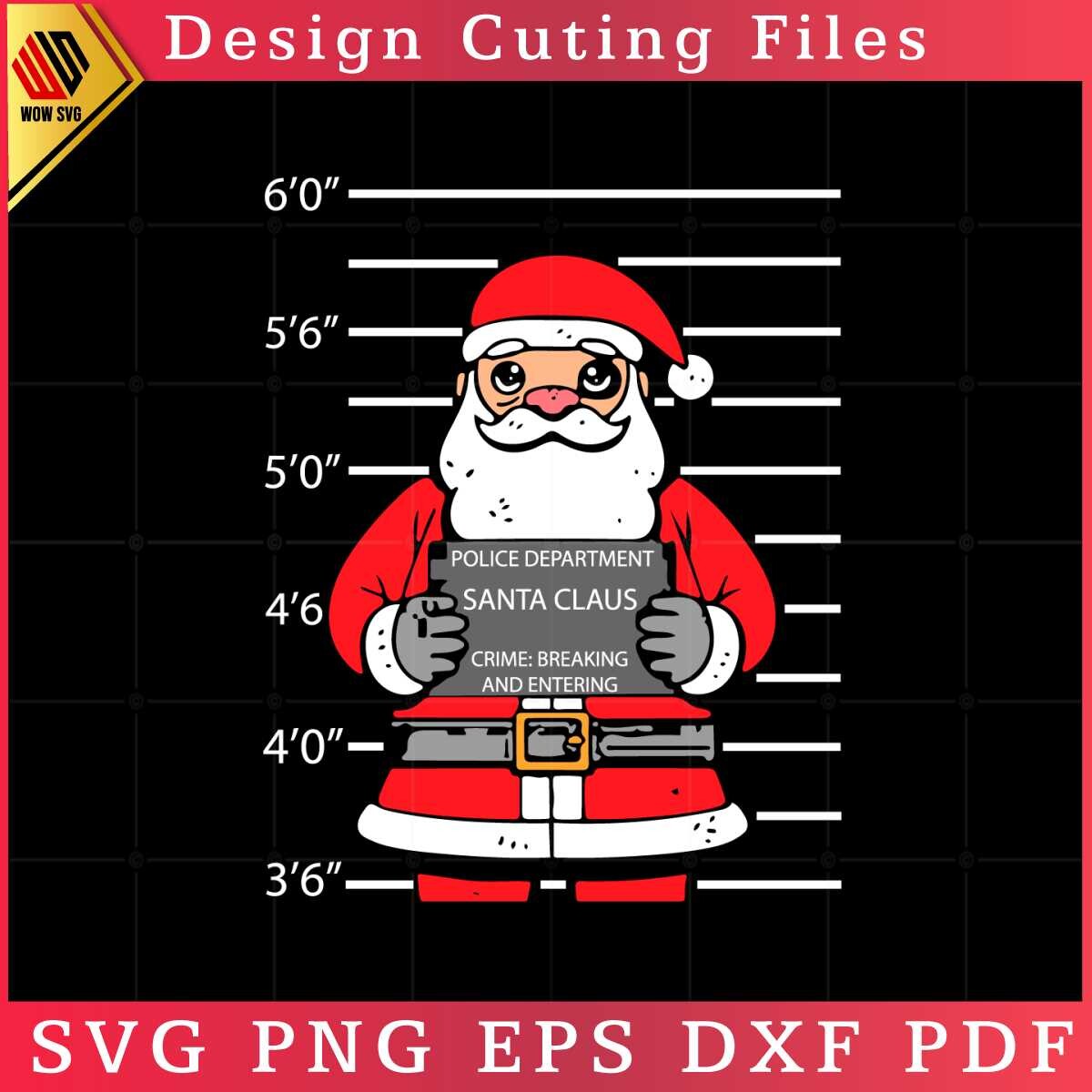 ArtStation - Santa Claus Police Department Christmas Svg Graphic ...