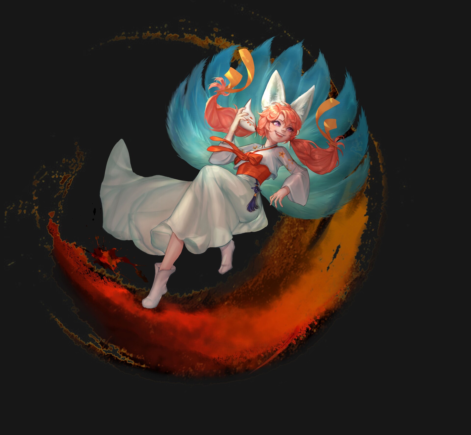 ArtStation - Kumiho(nine-tailed fox)