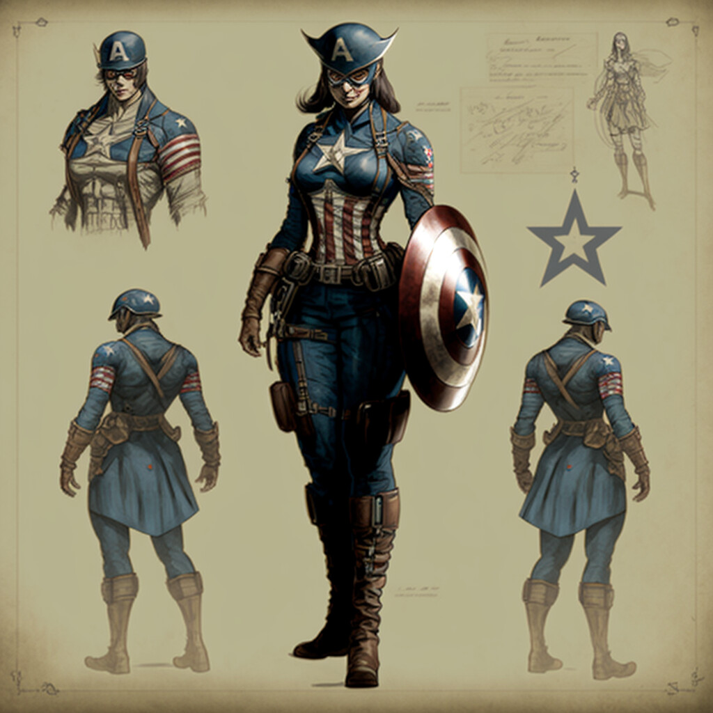 ArtStation - Concept design for some female hero of Marvel