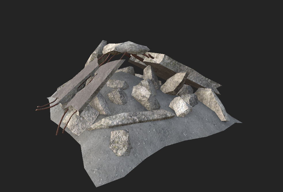 ArtStation - another rubble pile for my school project