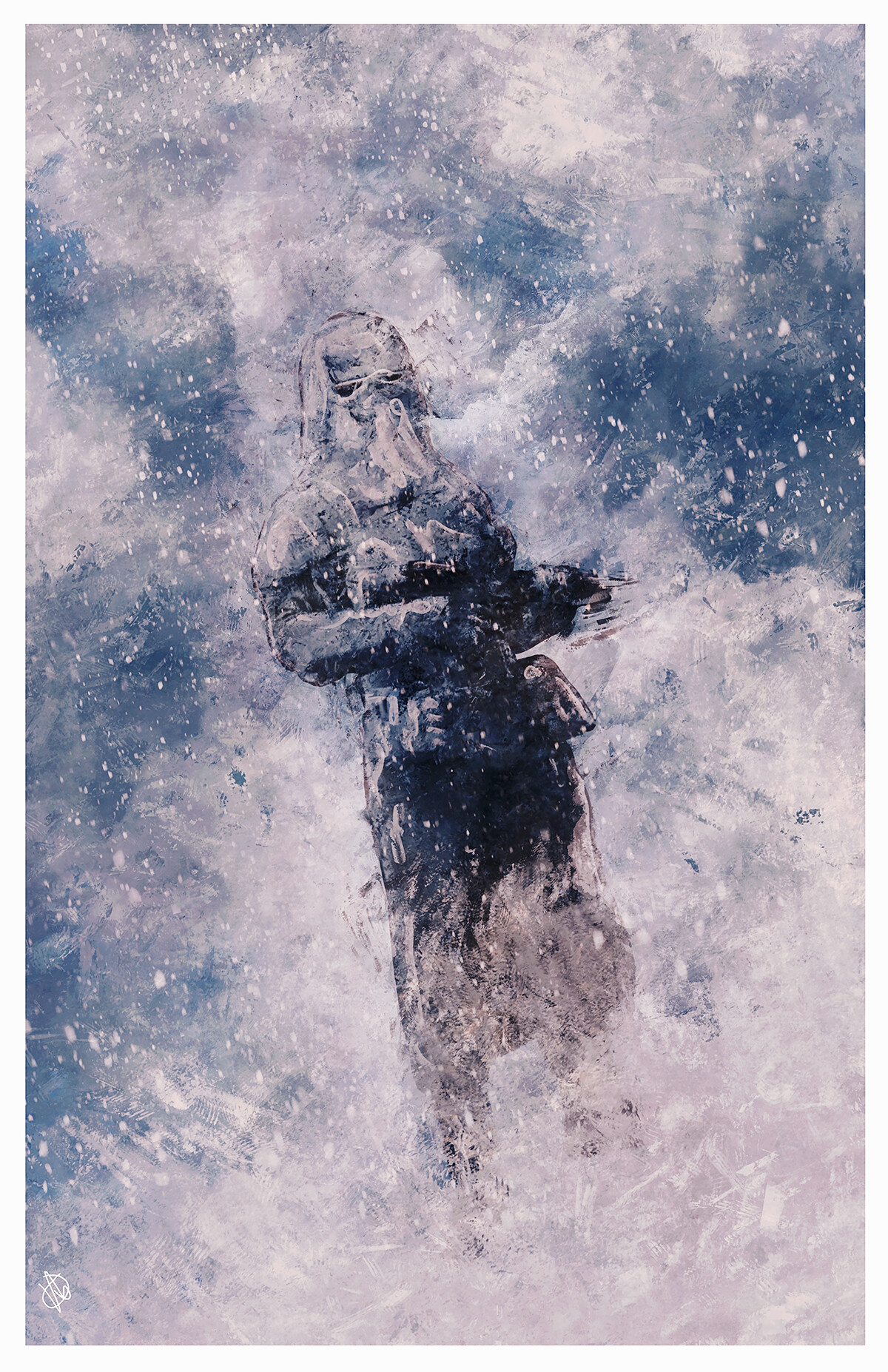 ArtStation - SNOW TROOPER PAINT STUDY
