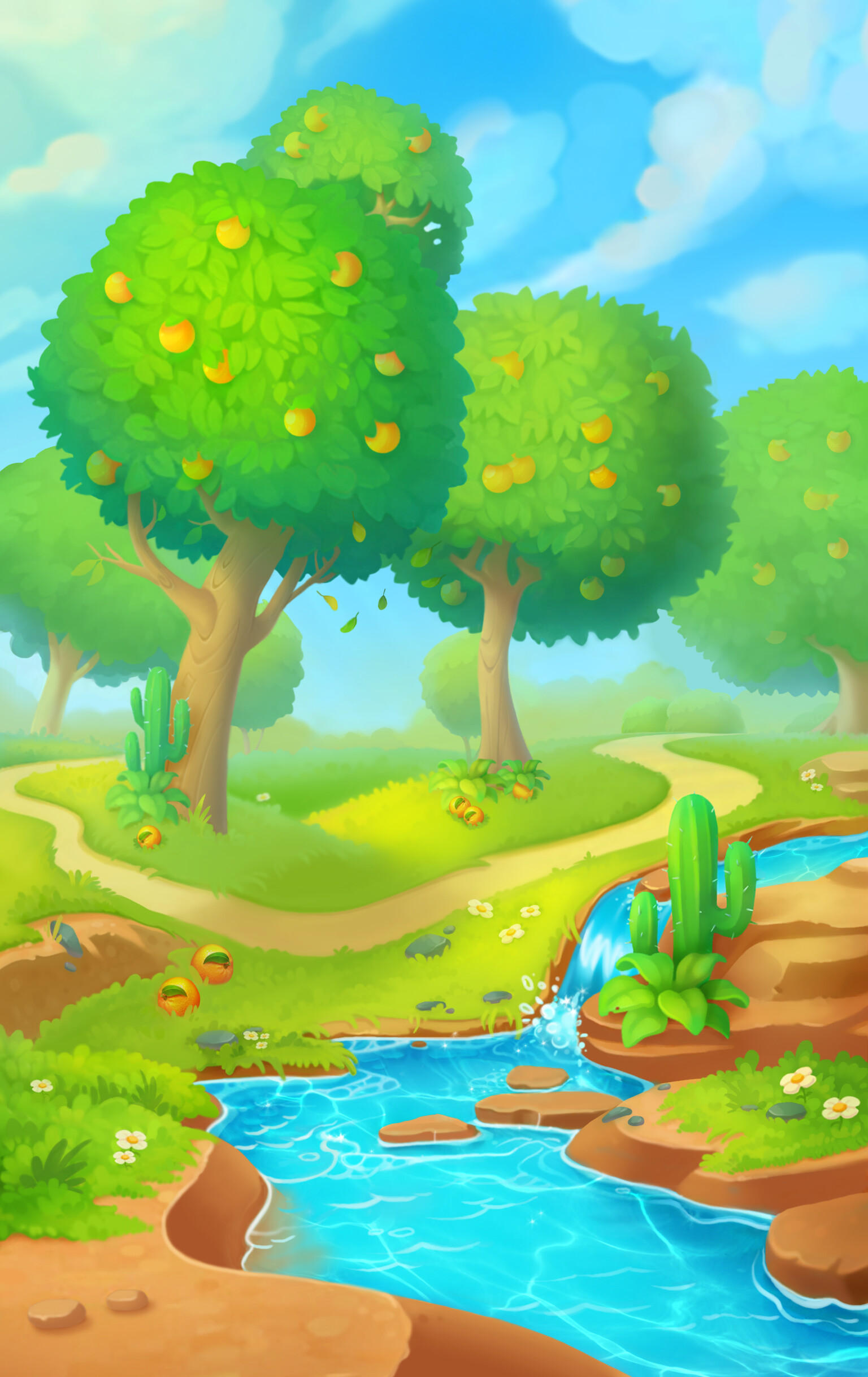 ArtStation - Backgrounds for Match 2 Game