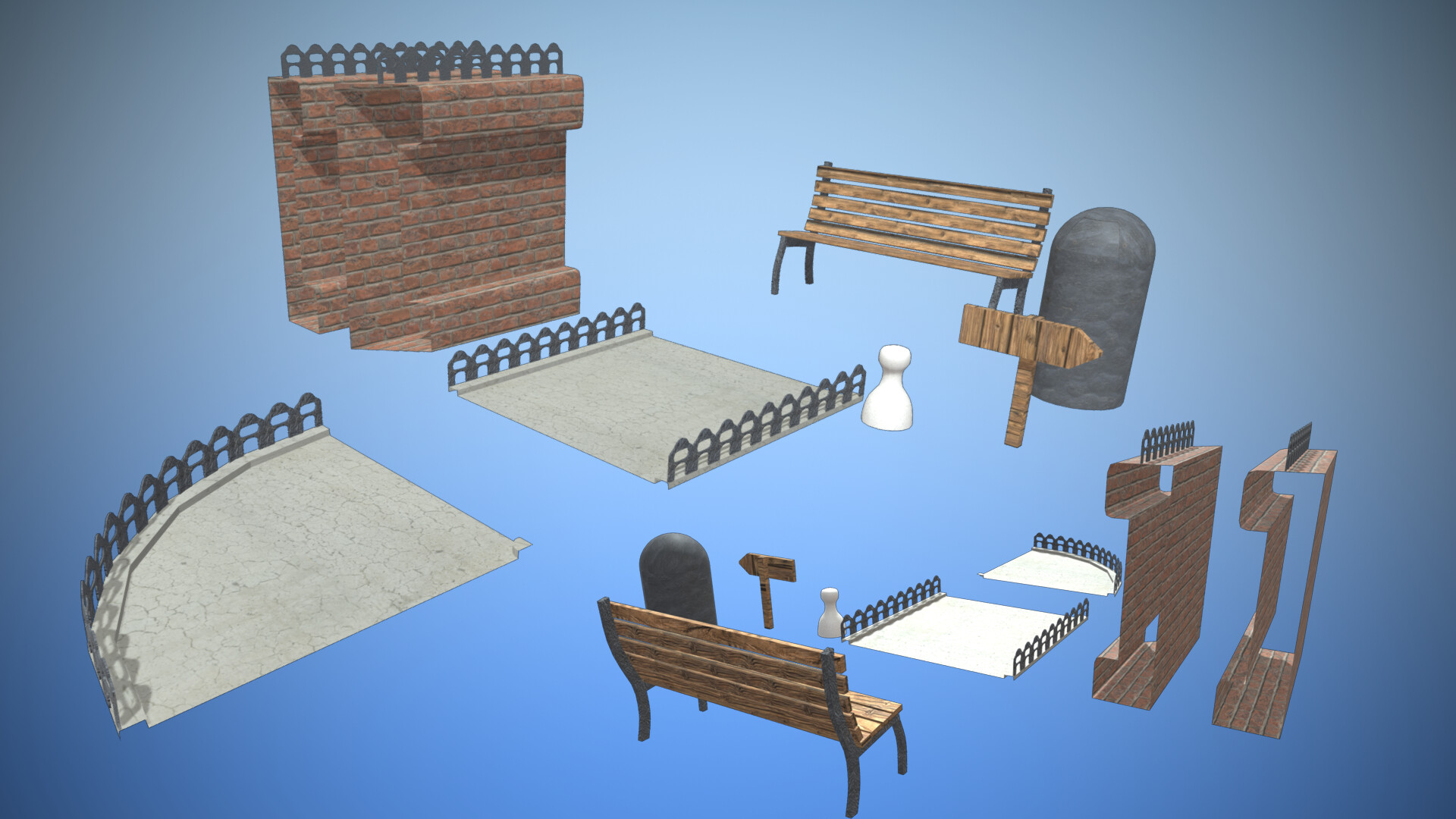 ArtStation - Modular Park Assets