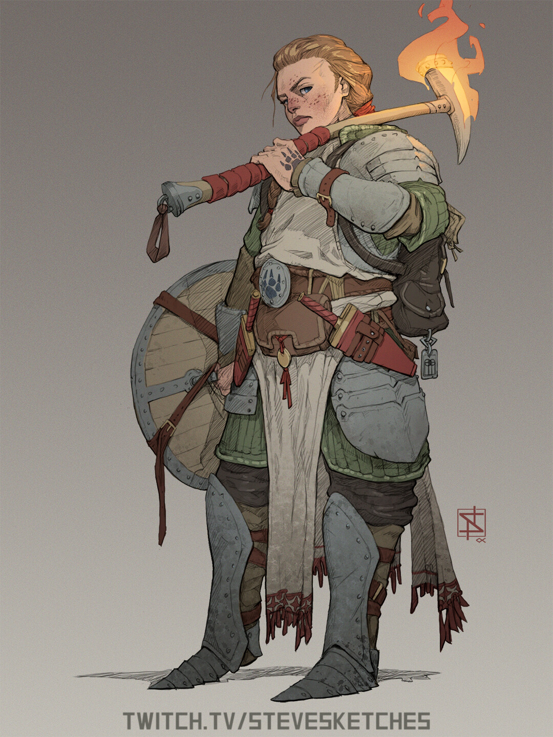 Fighter by SteveSketches : r/characterart