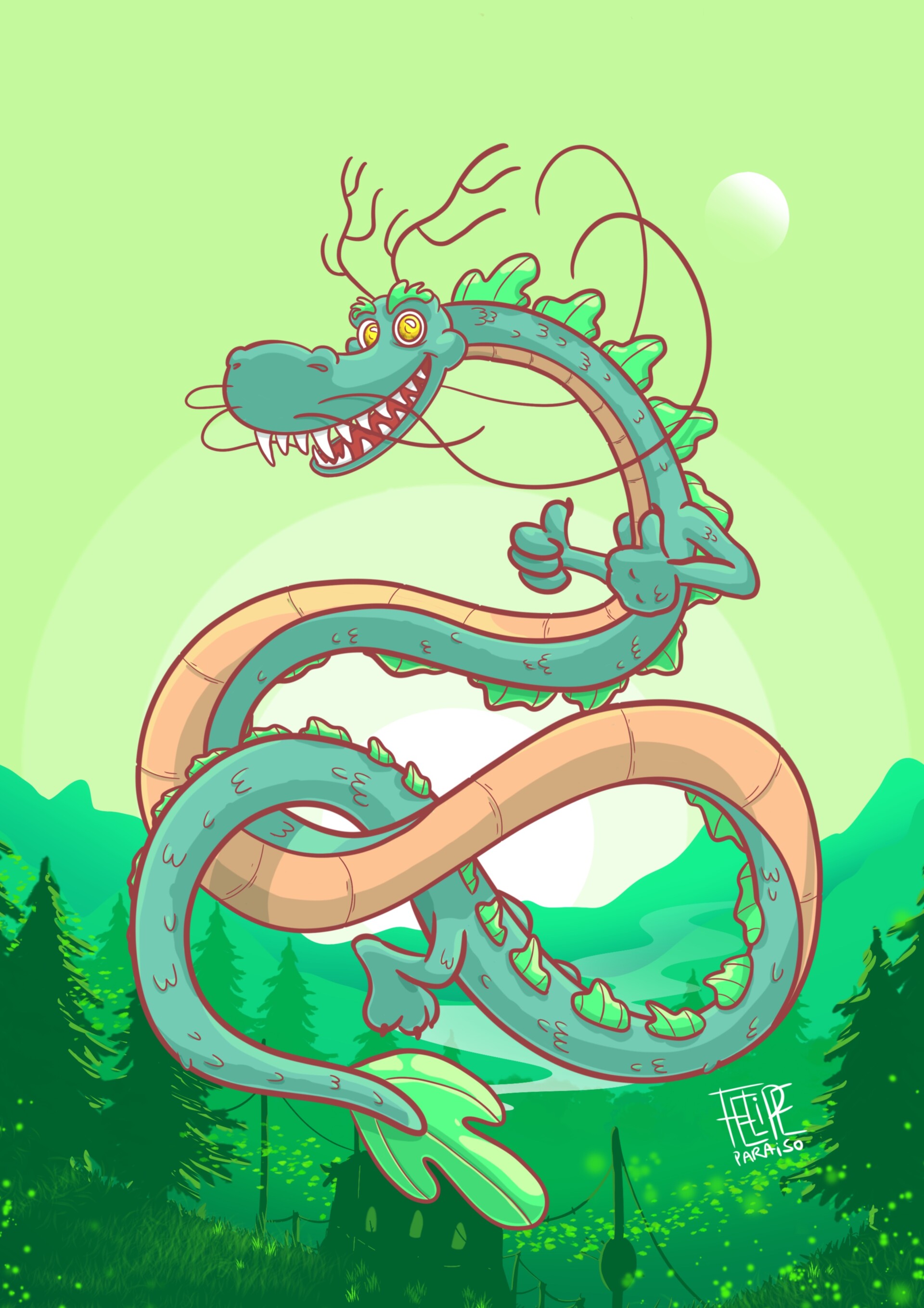 ArtStation - Green Dragon