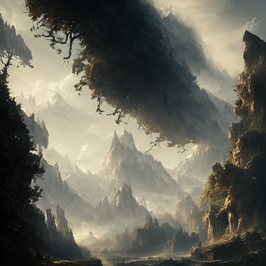 ArtStation - Fantasy Landscape (AI ART)