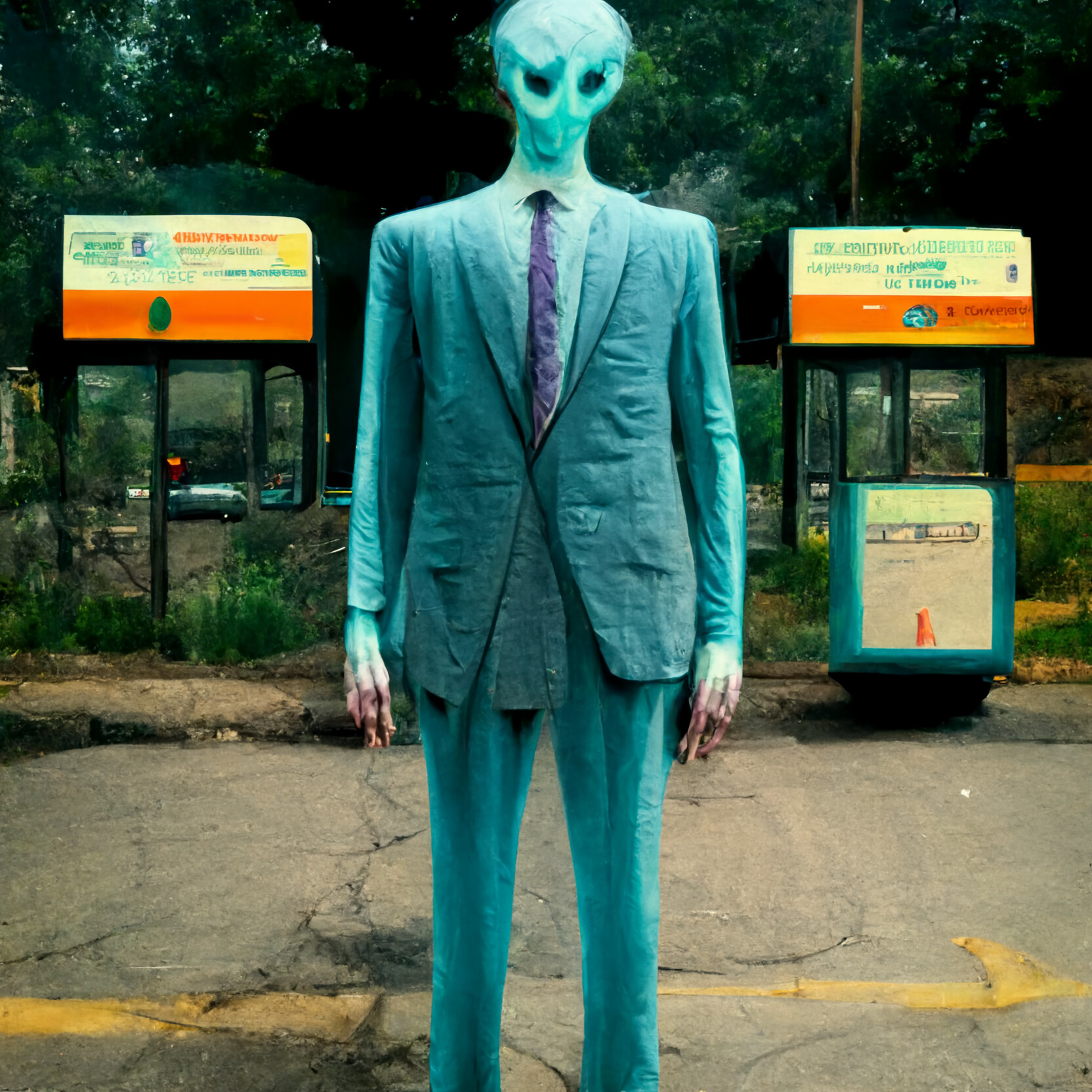 ArtStation - an enormously tall and handsome alien wearing a cyan soft ...