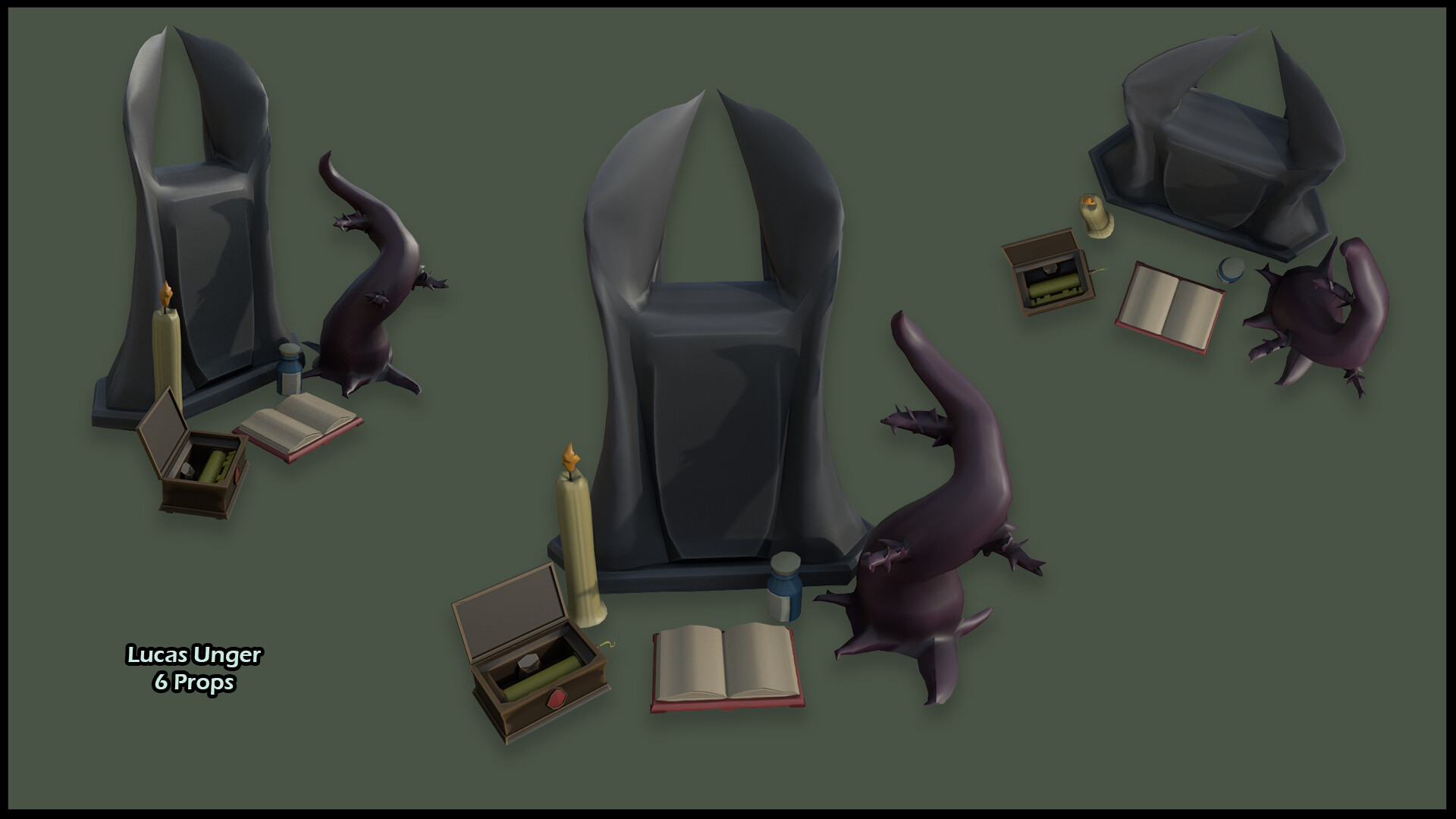 ArtStation - Graveyard Props