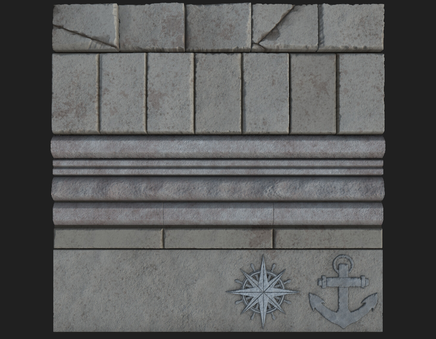 ArtStation - Stone Trim Sheet