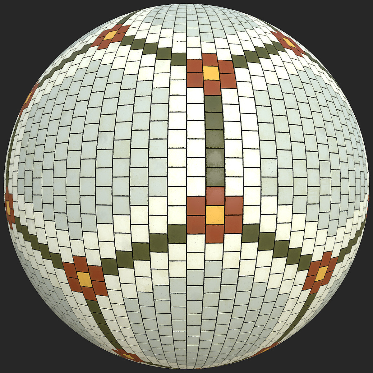 TextureCan - Vintage Tile Texture with Hexagonal Pattern for Restaurants (FREE PBR Texture)
