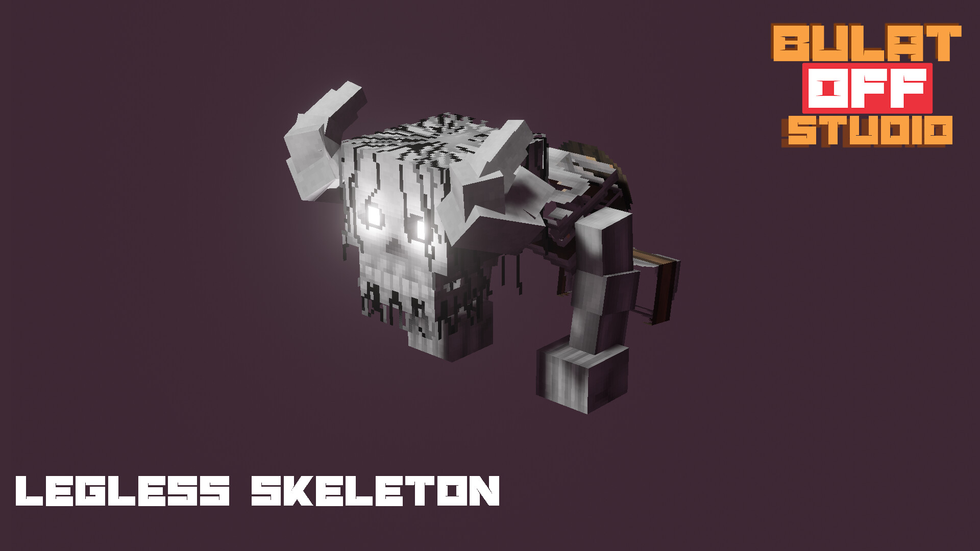 ArtStation - Leglless Skeleton | Minecraft 3D Model