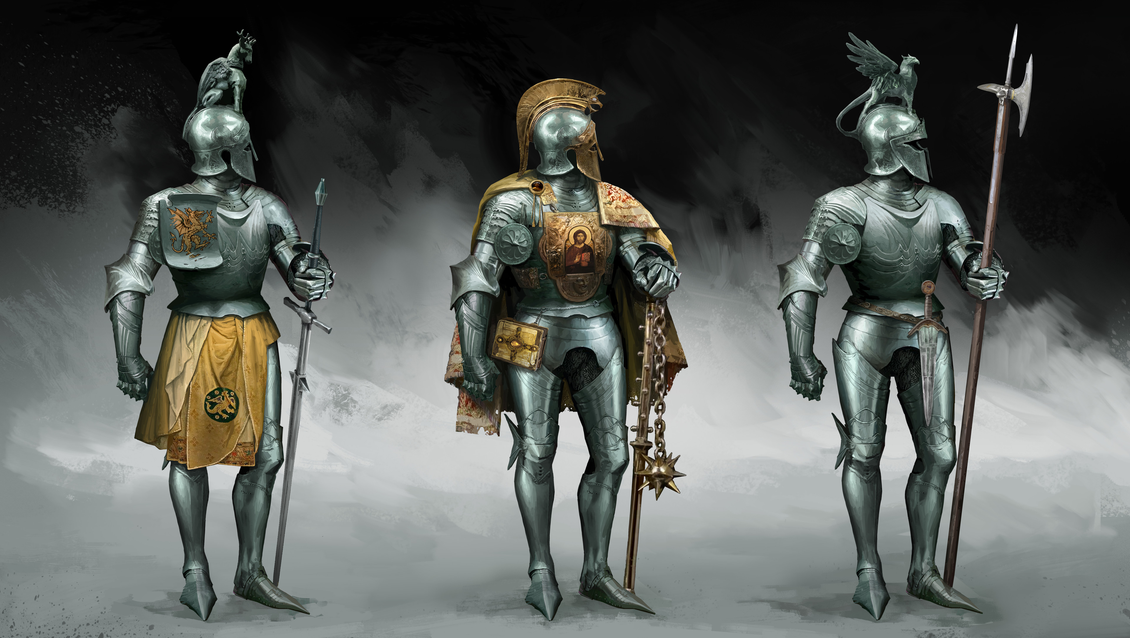 "Armored Knights concept" by Mircea Nicula : r/ImaginaryKnights