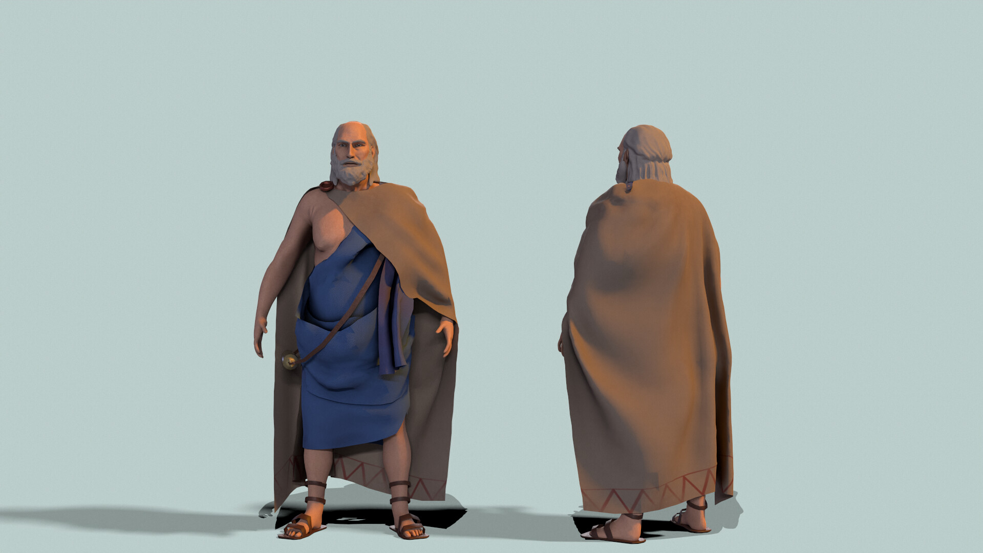 ArtStation - Year 2 Game Art Greek Character Exercise - Scholar ...