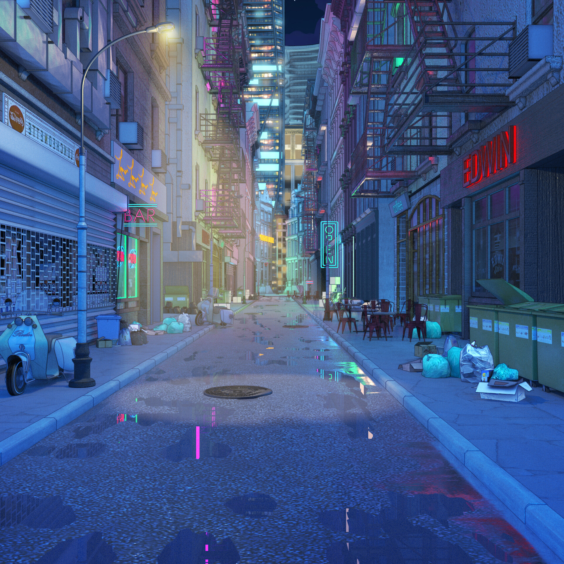 ArtStation - Night street