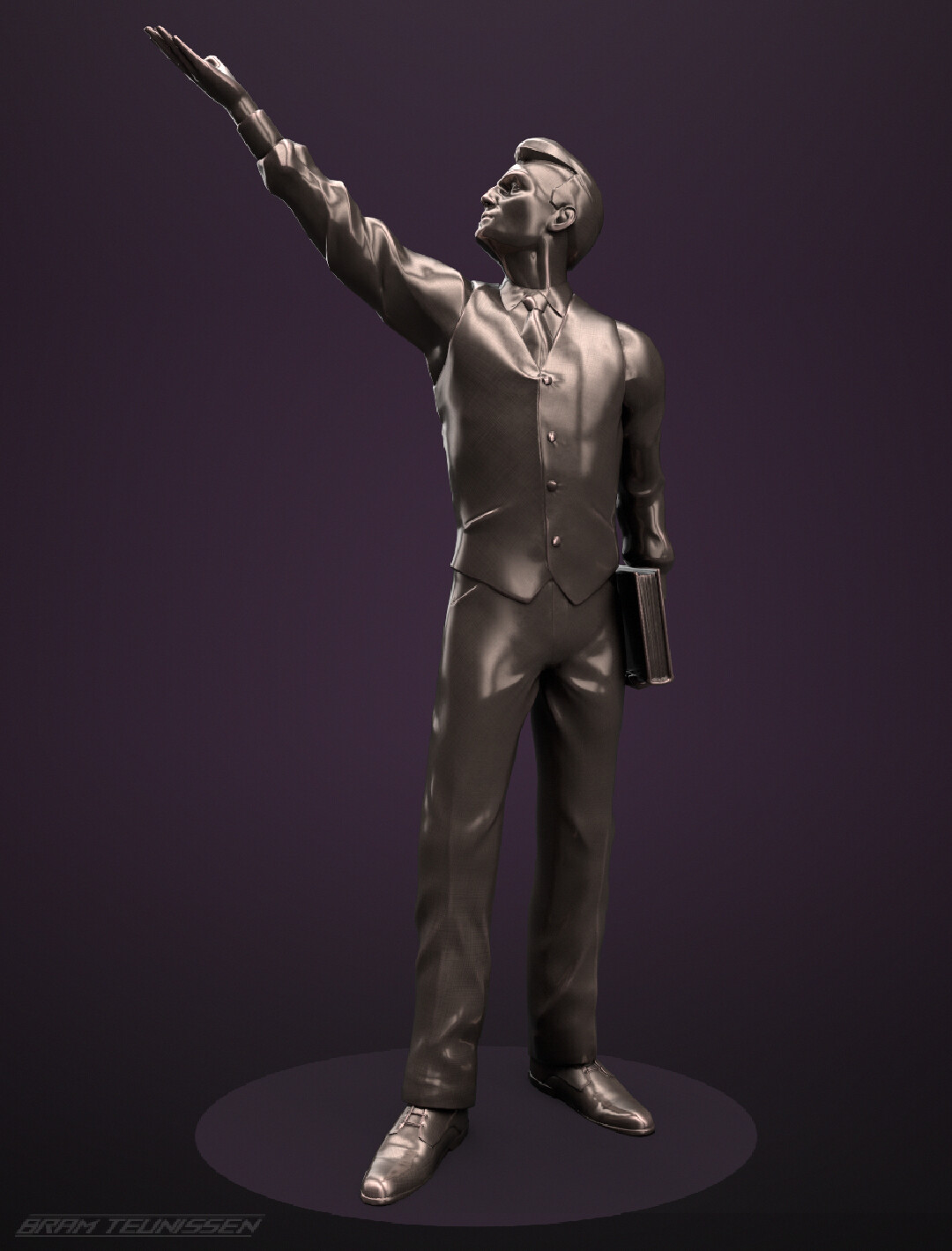 Bram Teunissen - Visionary Statue - Concept Sculpt